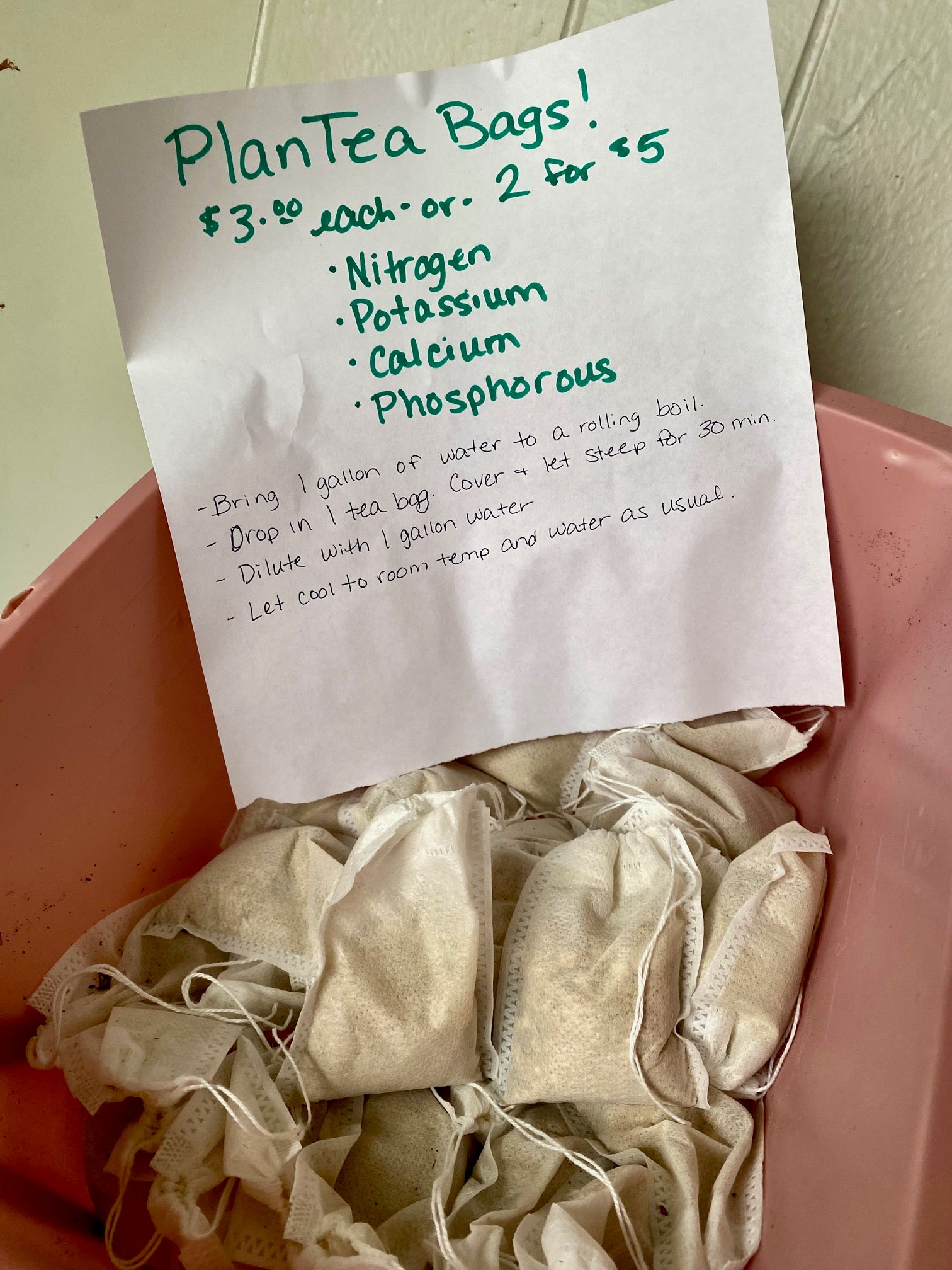 Plan-Tea Bags | The Green Crow Plants